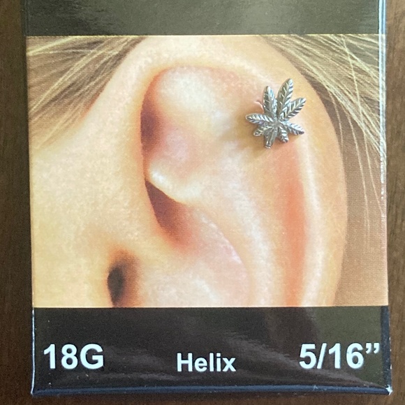 Bodyrage | Jewelry | Body Rage Weedmaple Leaf Helix Earring 8g 516 ...